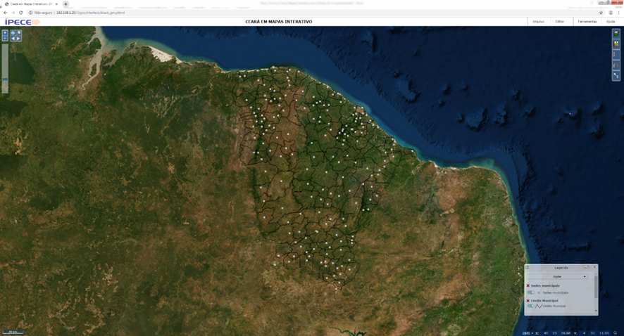 Ipece disponibiliza novo Sistema Ceará em Mapas Interativos que ...
